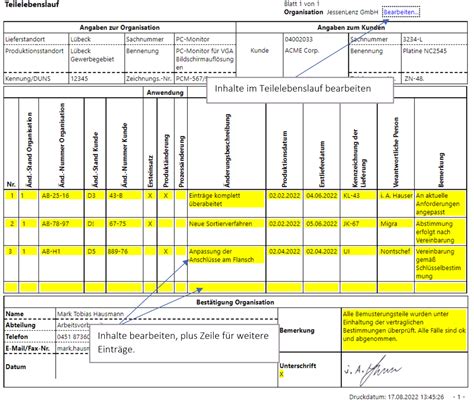 Erstmusterprüfbericht Empb Vda 2 2020 Angelehnt Pdap