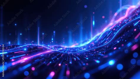 Energetic Technology Abstract With A Focus On Modern Infrastructure