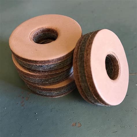 Tackle Instrument Supply Leather Cymbal Washers 4pack Reverb