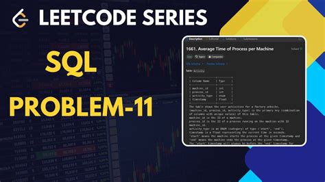 1661 Average Time Of Process Per Machine Sql Leetcode Easy