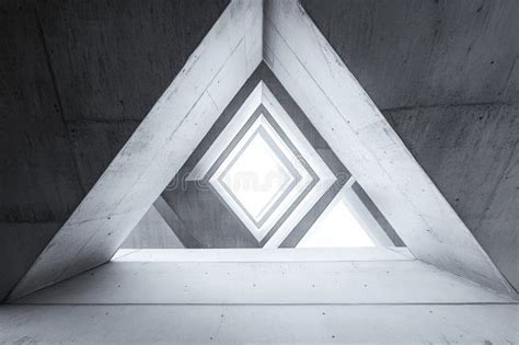 Geometric Exploration Of Triangular Shapes In A Modern Architectural Setting With Bright Light