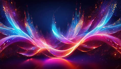 Abstract Glowing Waves Background Abstract Digital Art Waves Background Image And Wallpaper