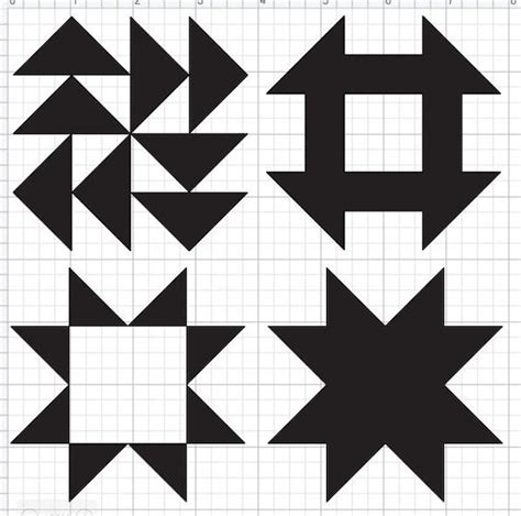 Quilt Block SVG File Bundle Etsy