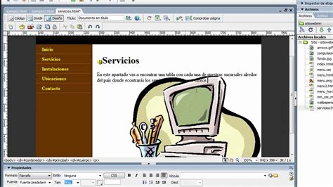 Adobe Dreamweaver Cs3 Crear Un Sitio Web Parte 4 Youtube