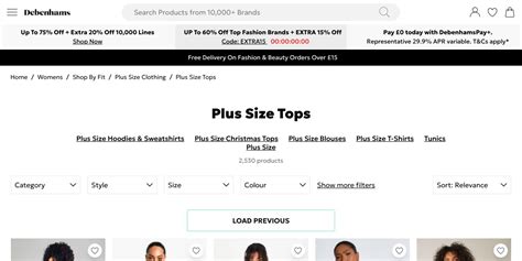 Womens Plus Size Tops Debenhams