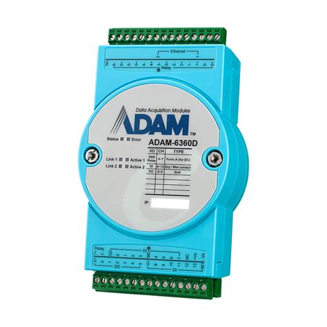 ADAM 6360D 8Relay SSR 14DI 6DO IoT Modbus OPC UA Ethernet Remote I O Semaphore Systems
