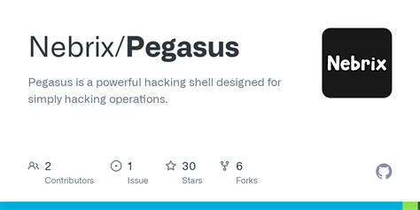 GitHub Nebrix Pegasus Pegasus Is A Powerful Hacking Shell Designed For Simply Hacking Operations