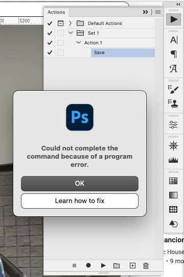 P Program Error With Actions That Have Save Comma Adobe Product Community 13671979