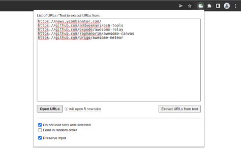 Open Multiple URLs Edgeaddons Com