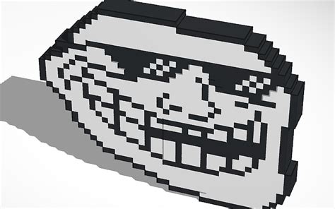 3d Design Troll Face Tinkercad