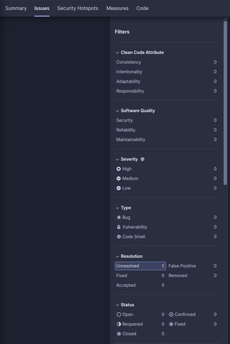 Where Did The Fixed Issues Go From Sonarclouds Dashboard