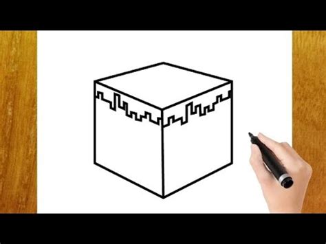 How To Draw Minecraft Grass Block YouTube