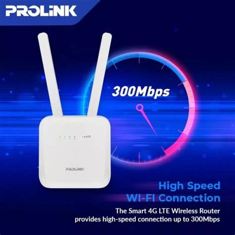 Jual Prolink Smart 4g Lte Wireless Router 300mbps With Voice Prn3006l Wifi Di Seller Cullen