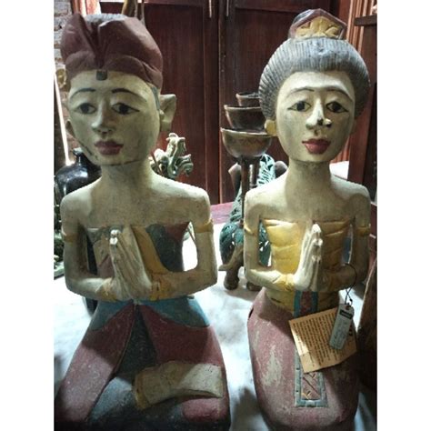 Jual Patung Loro Blonyo Bali Antik Kuno Shopee Indonesia