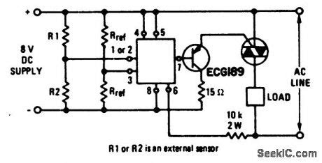 Triac Control Circuit With Current Boost Using An ECG776 Zero Voltage Switch Power Supply