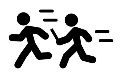 Free Vectors Relay Baton Pass