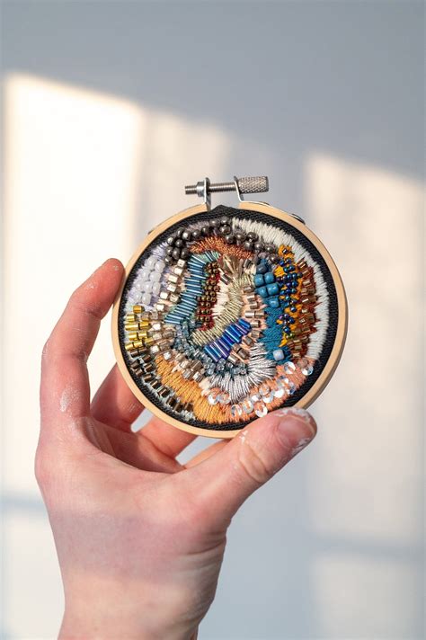 Modern Embroidery Wall Hanging Modern Embroidery Embroidery Hoop Art