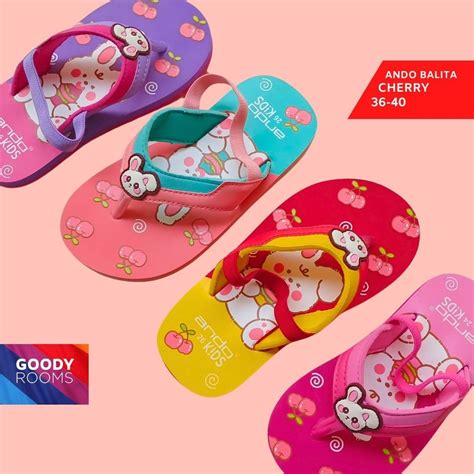 Jual Sandal Jepit Ando Girls Cherry 23 24 25 26 Shopee Indonesia