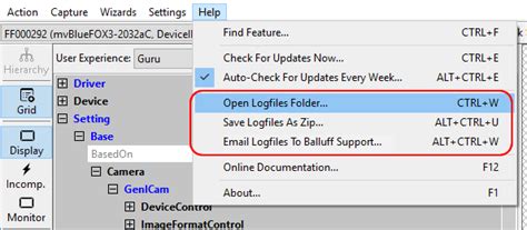 Impact Acquire Sdk Gui Applications Basic Operation