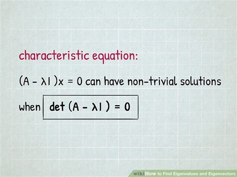 How To Calculate Eigenvalues And Eigenvectors In A Matrix