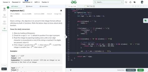 Gfg160 Geeksforgeeks Dsa Geeksforgeeks Gfg160challenge