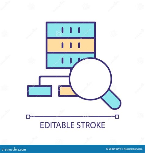Analyzing Workflow RGB Color Icon Stock Vector Illustration Of Audit Storage 263898699
