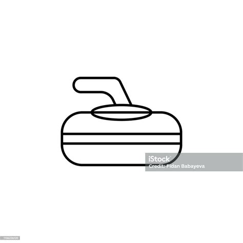 컬링 겨울 스포츠 개요 아이콘입니다 겨울 스포츠 그림의 요소입니다 표시 및 기호 아이콘은 웹 로고 모바일 앱 Ui Ux에 사용할 수 있습니다 Championship에 대한