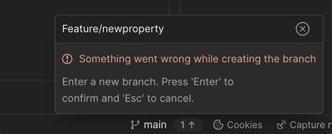 unable to create new branch in azure repos from postman 10 10 6 on mac