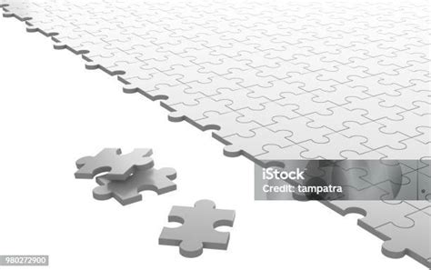 지 그 소 퍼즐 흰색 배경에서 분리 패턴 텍스처입니다 3 차원 일러스트 레이 션 3차원 형태에 대한 스톡 사진 및 기타 이미지 3차원 형태 가득 찬 개념 Istock