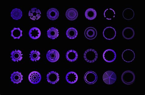 Premium Vector Futuristic Hud Elements Futuristic Virtual Graphic Touch User Interface