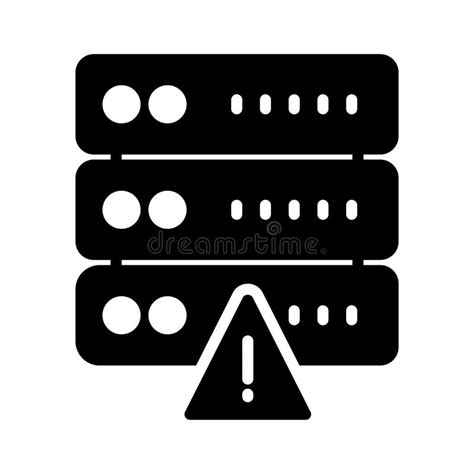 Server Error Color Line Icon Stock Illustration Illustration Of