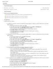 3 9 6 Troubleshoot DHCP 1 Pdf 10 22 22 1 00 AM TestOut LabSim Lab Report Your Performance Your