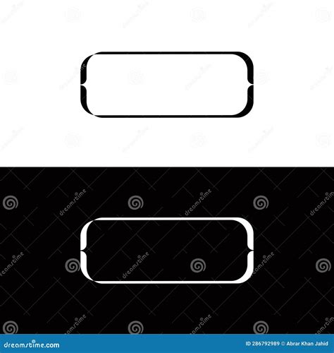 Rectangle Vector Logo Template Design Stock Vector Illustration Of Letter Typography 286792989