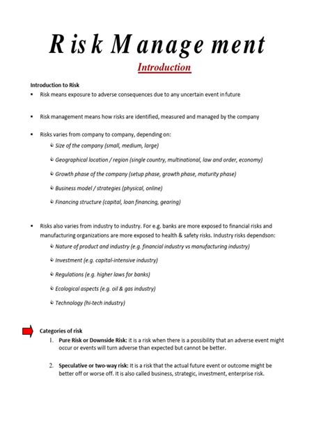 Csme Risk Management Pdf Risk Risk Management