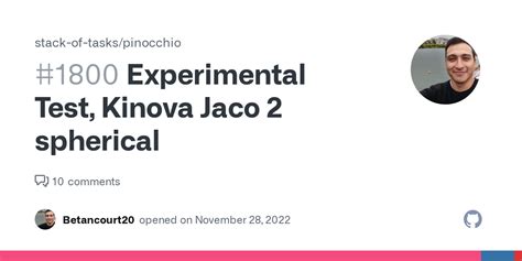 experimental test kinova jaco 2 spherical · issue 1800 · stack of tasks pinocchio · github