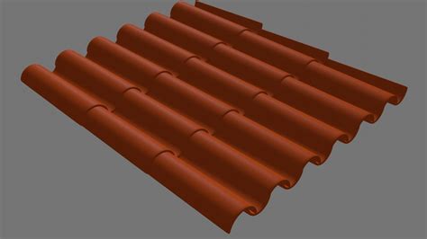 Object Roof Tile 3d Model Cgtrader