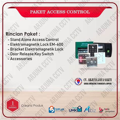 PAKET ACCESS CONTROL STAND ALONE