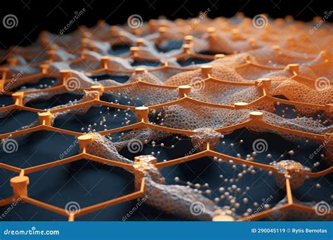 Abstract Nanomaterial Background Surface Generative Ai Stock