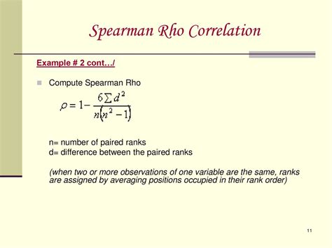 Spearman Rho Correlation Ppt Download