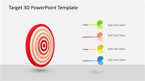 Animated 3d Target Powerpoint Template Slidemodel