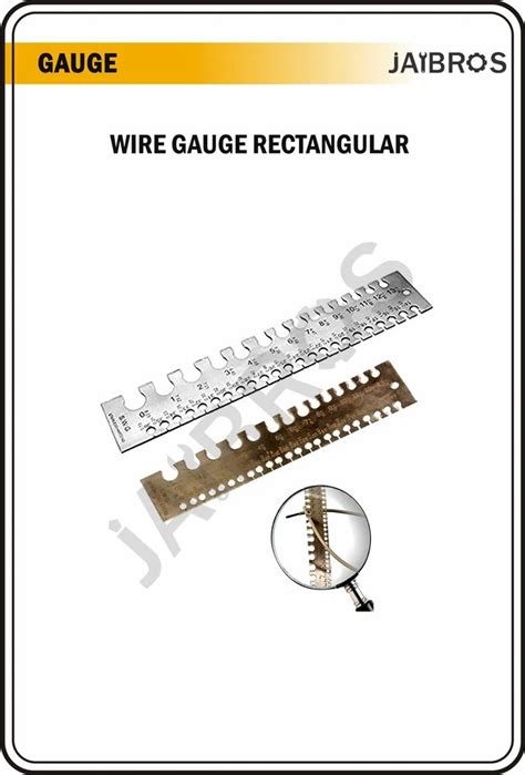 Wire Gauge Rectangular Standard Wire Gauge Wire Gages Ss Wire Gauge Wire Gauge Tool Ss Wire