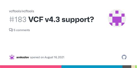 VCF V4 3 Support Issue 183 Vcftools Vcftools GitHub
