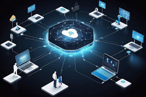 Smart Connectivity Iot And Secure Network Communication Premium Ai Generated Image