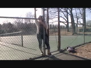 STUCK IN TENNIS GATE SMOKIN AND STUCK BABES Clips4Sale