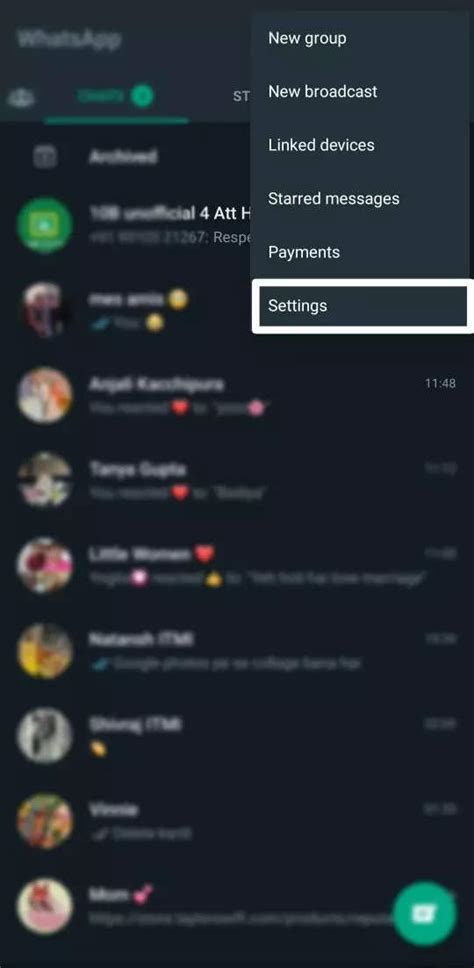 How To Disable Reacted To Your Message WhatsApp Notifications