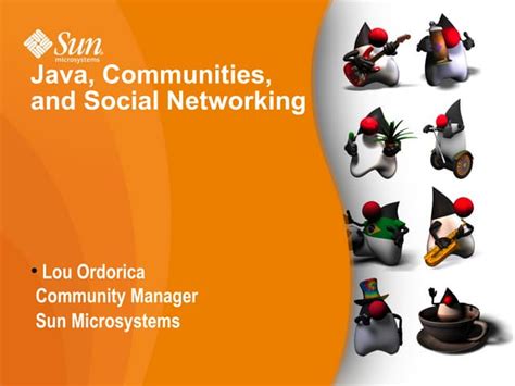 Java Communities And Social Networking Ppt