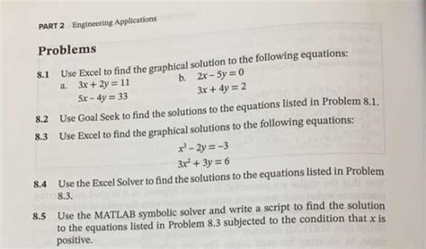 solved part 2 engineering applications problems 8 1 use