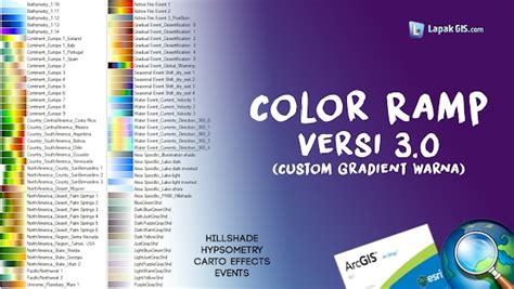 Custom Color Ramp Versi Untuk Arcgis Lapak Gis