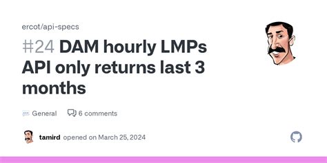 Dam Hourly Lmps Api Only Returns Last 3 Months · Ercot Api Specs
