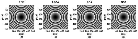 Reconstructed Wrapped Phase Maps With Different Algorithms A